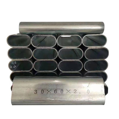 S235 S355 Flat Oval Steel Tube Elliptical Galvanized Steel Pipes