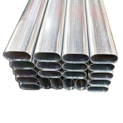 S235 S355 Flat Oval Steel Tube Elliptical Galvanized Steel Pipes