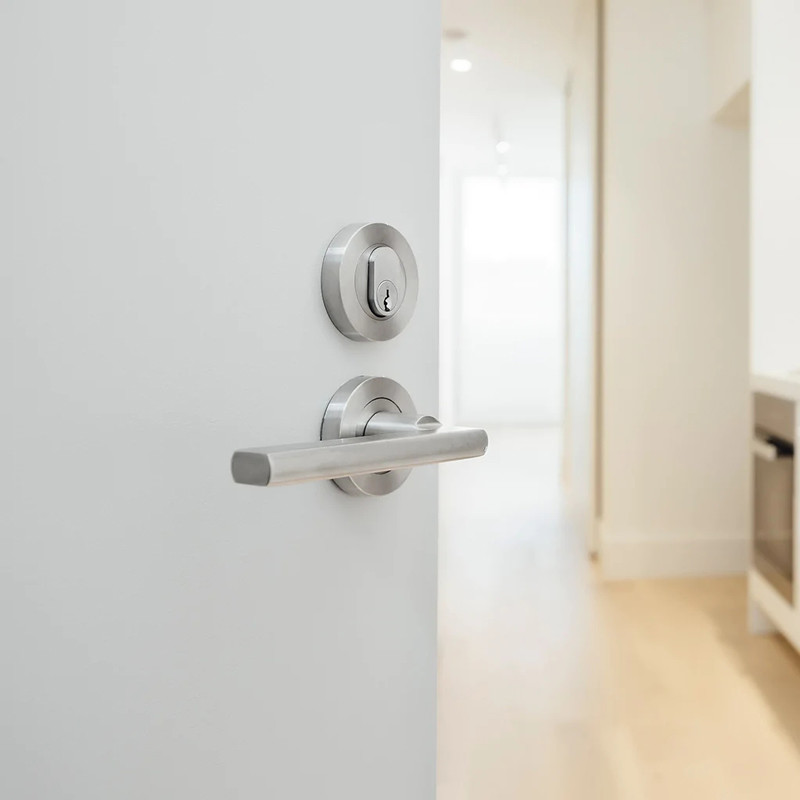 Zinc Alloy Steel Door Handles EN1906 European Door Handle For Wooden Doors