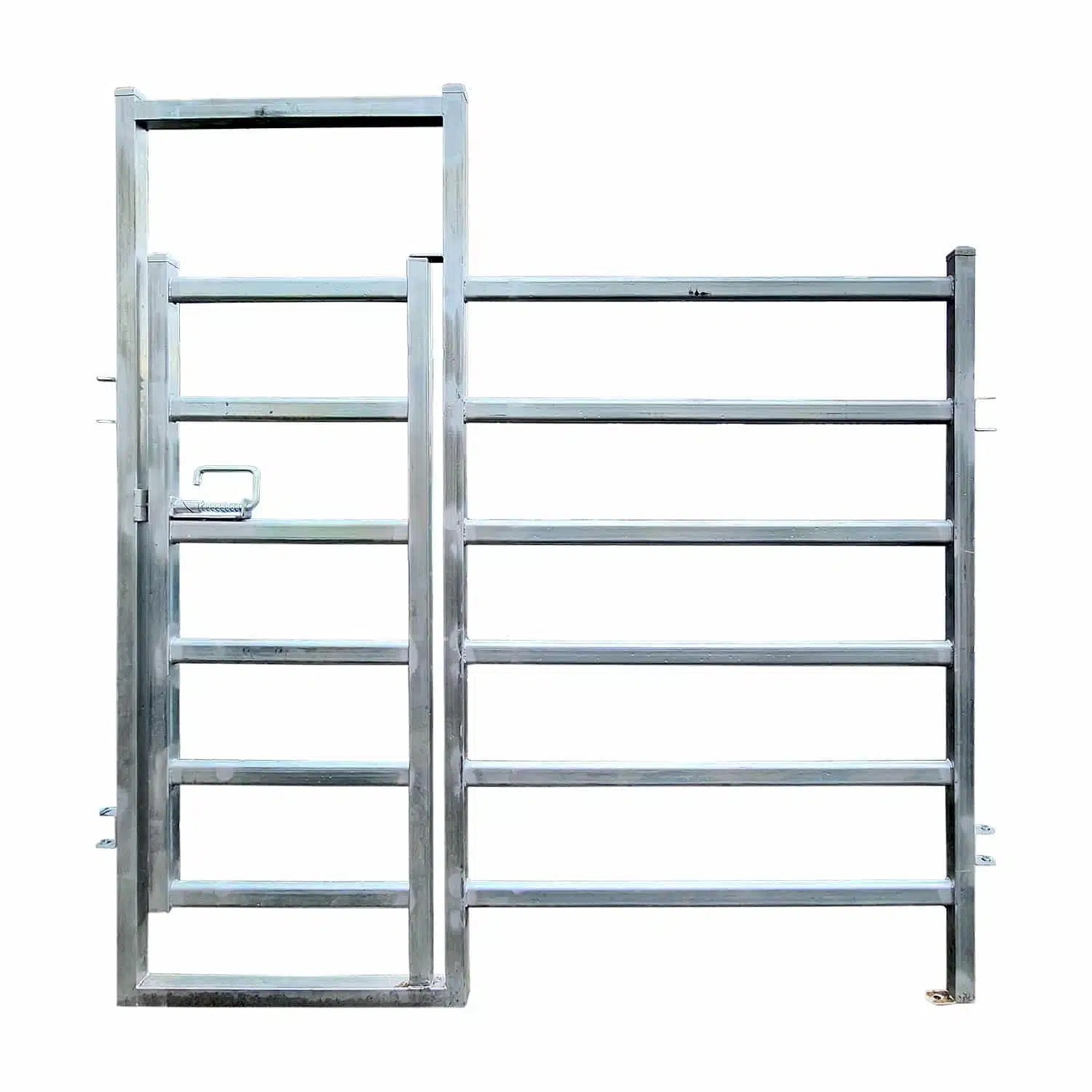 2x4 Horse Fence Panels Galvanized Portable Cattle Fence Panels Man Gate ...
