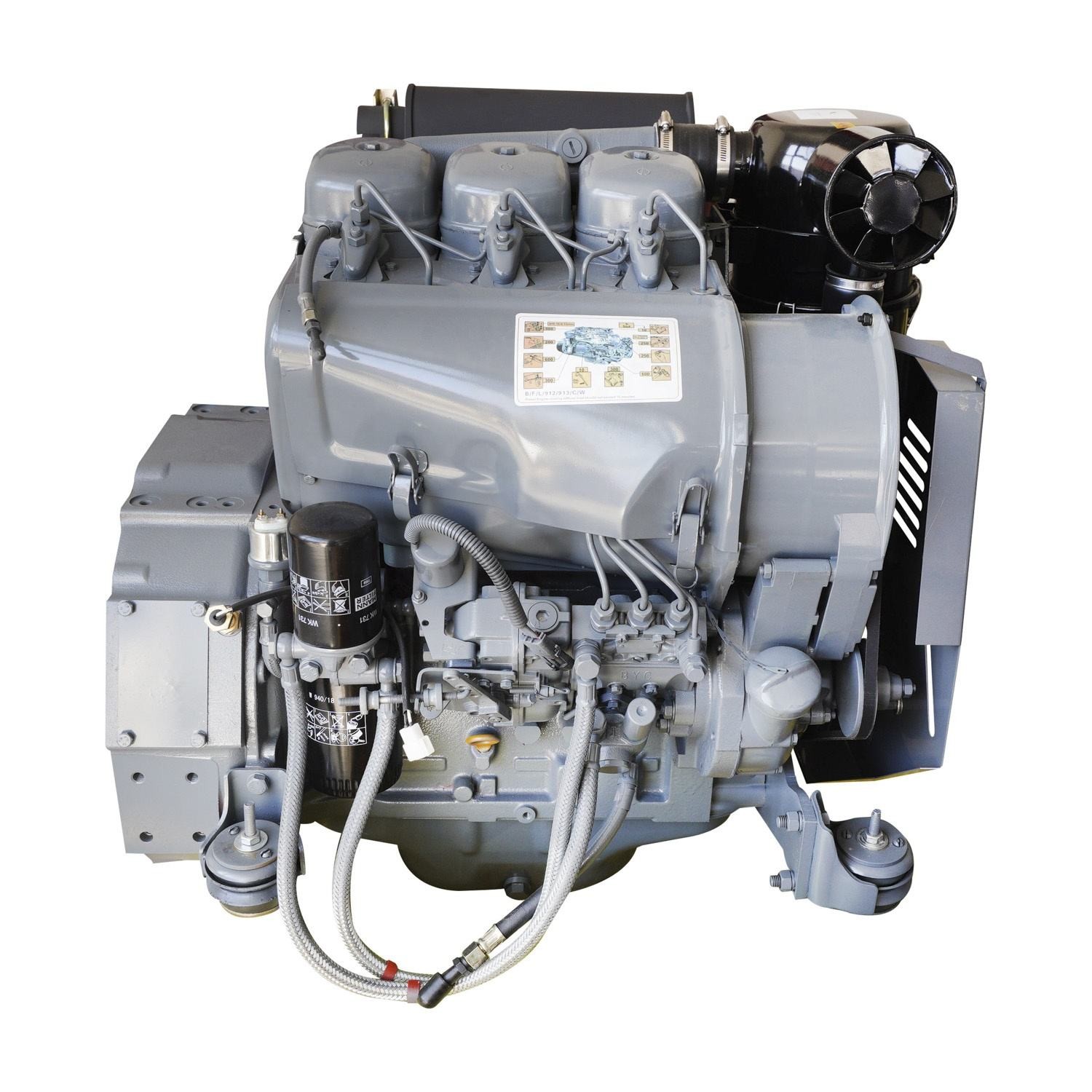 3 Cylinder F3L912 Diesel Engine Air Cooled Engine For Deutz F3L912 ...