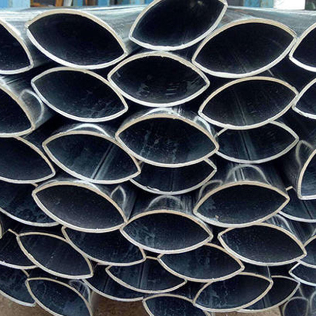 S235 S355 Flat Oval Steel Tube Elliptical Galvanized Steel Pipes